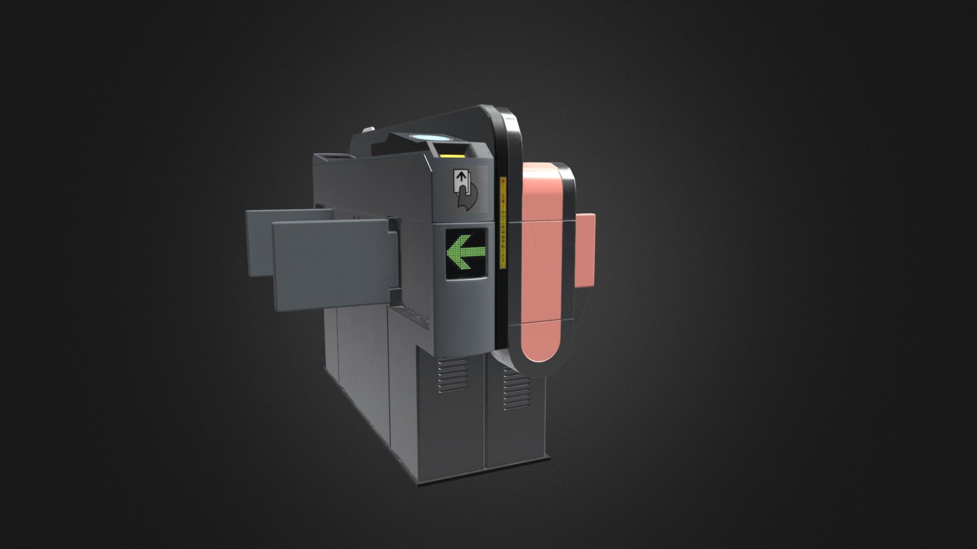 Ticket Gate - Buy Royalty Free 3D model by attben [a623b2f] - Sketchfab ...