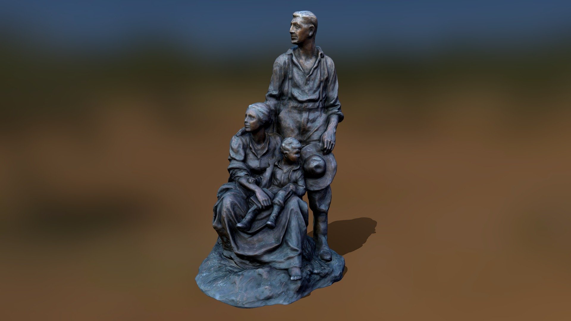 "Trails West" by Herb Mignery - Download Free 3D model by Nebraska ...