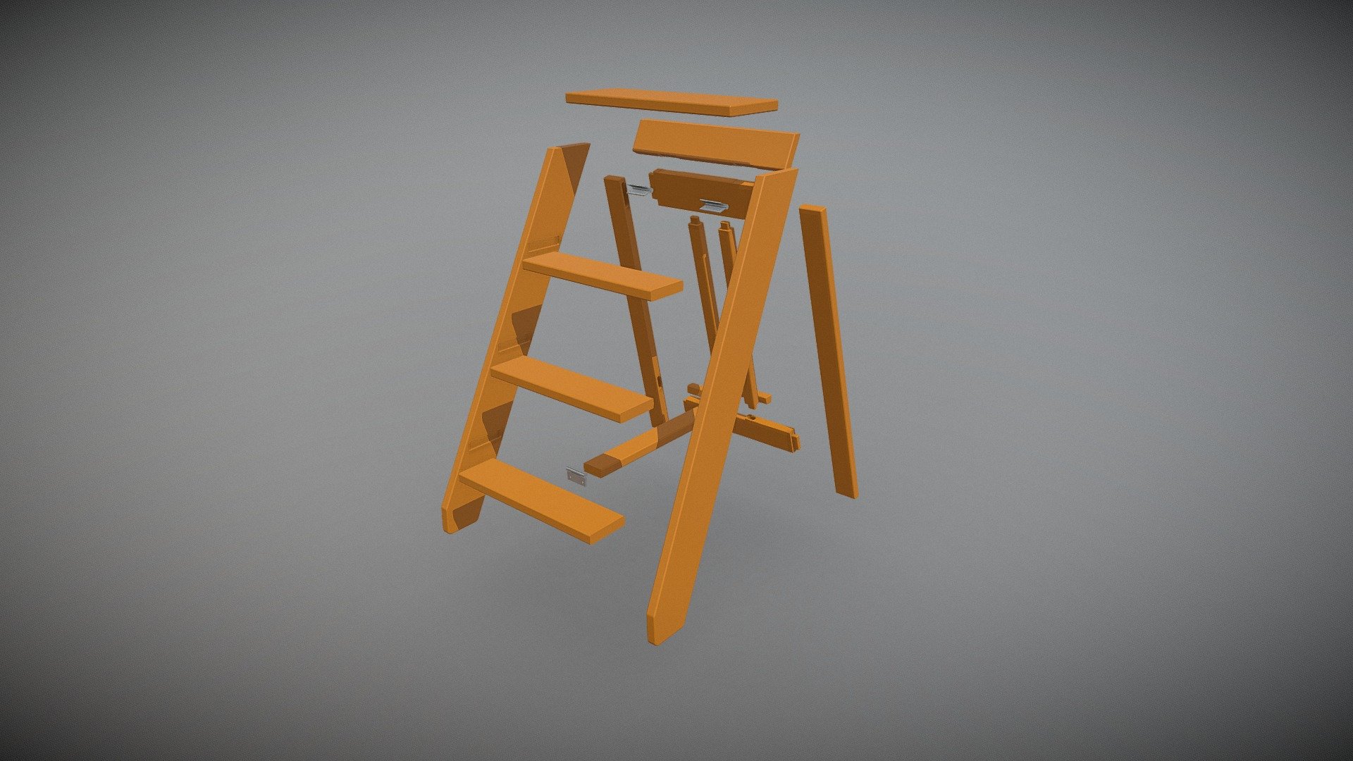 Keukentrap | Explosietekening - 3D model by Stichting Consortium ...