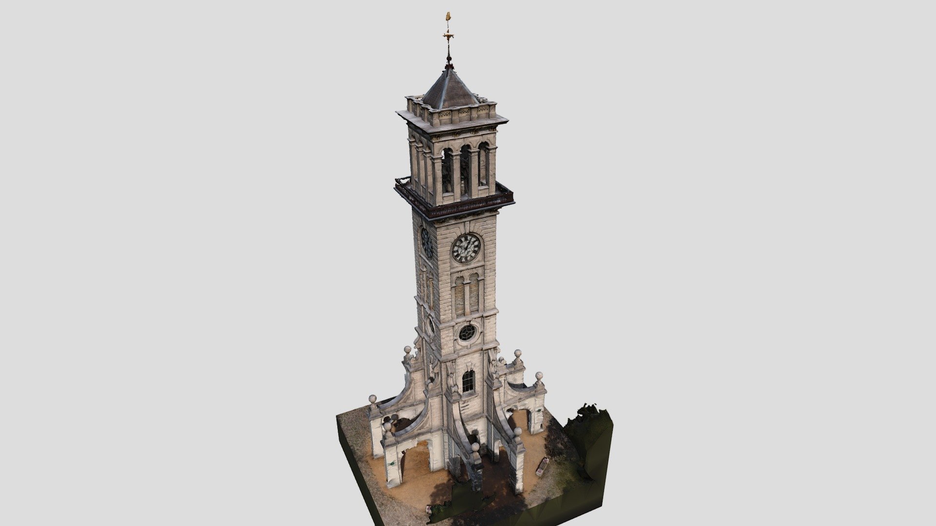 Caledonian Park Clock Tower attempt 2 - 3D model by gazowen [a62892f ...
