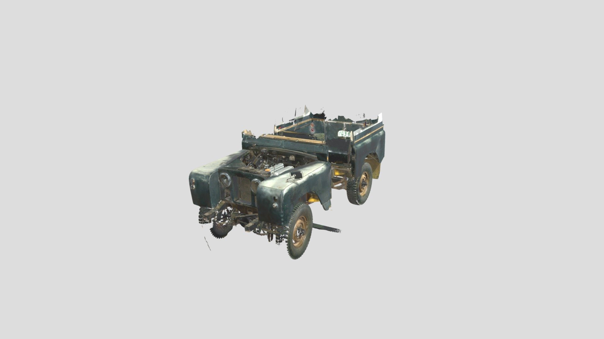 Land Rover lower half at low poly texture_1 - 3D model by 3dsl [a62bc7a ...