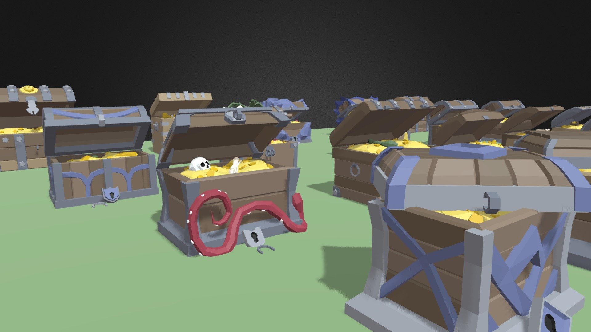 Chest 3D Models - 3D model by craftpix_net [a62c503] - Sketchfab