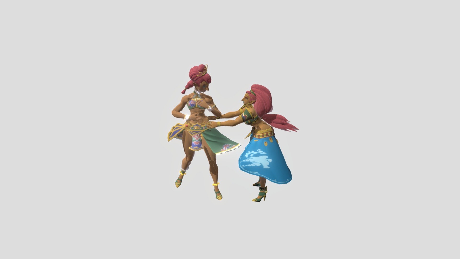 Isha x Urbosa - Download Free 3D model by Hypethehype16 [a62f10d ...