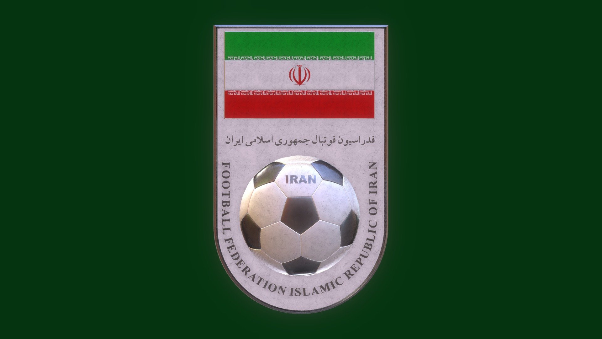 Iran national team – 3D badge - Buy Royalty Free 3D model by cpineda3d ...