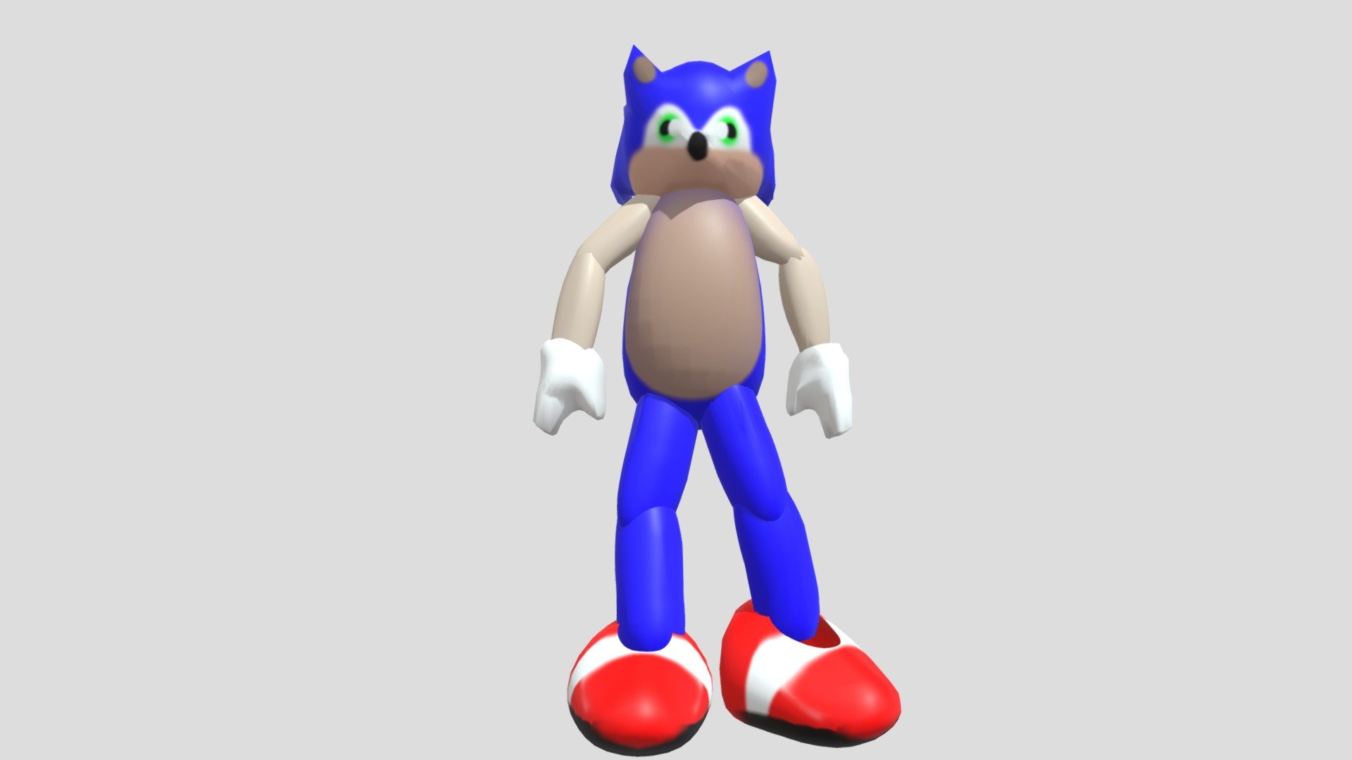 Sonic costume model Modified and Body - 3D model by Mahmoud Ibrahim ...