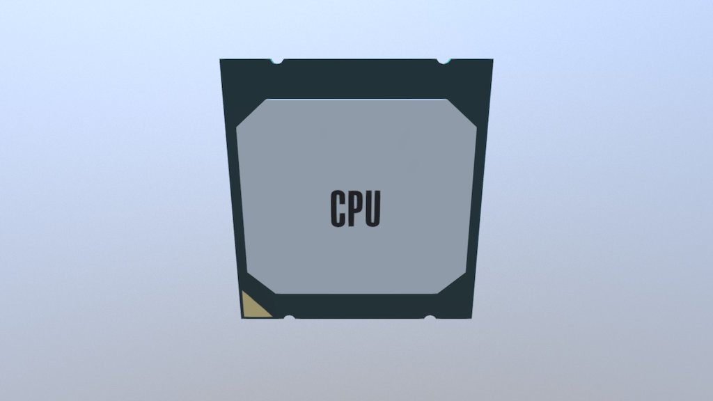 Central Processing Unit - 3D model by Marcel (@dmitrix) [a635a04 ...