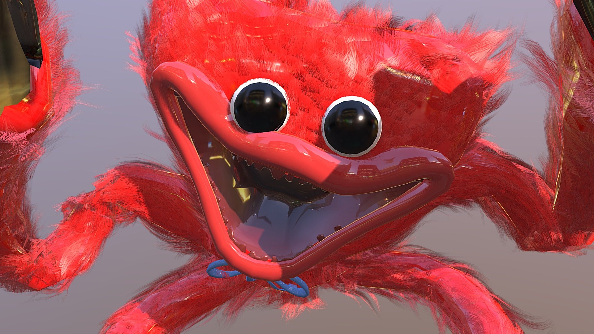 (Android Version) mini-huggie_RED-jumpscare - Download Free 3D model by ...