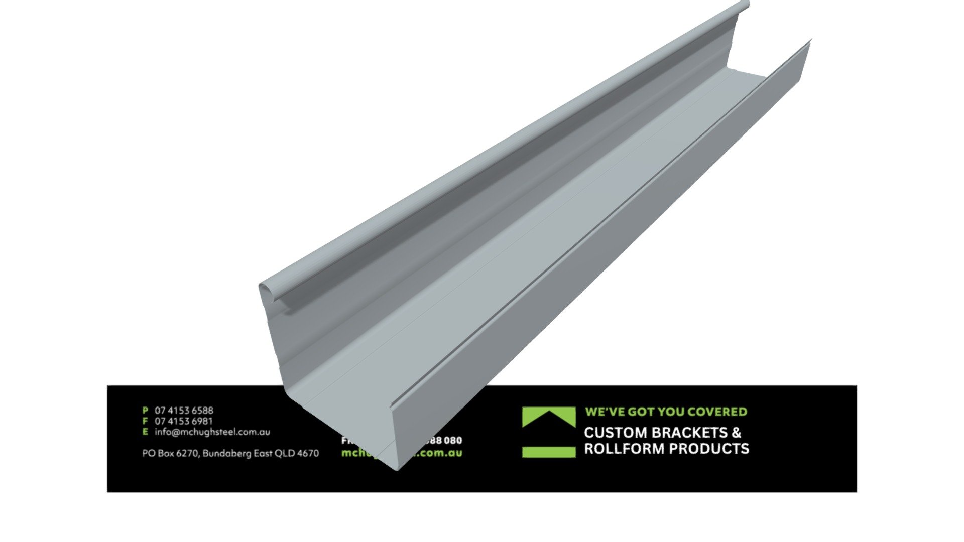 SQGBG Squareline Gutter Colorbond Bluegum - 3D model by mchughsteel ...