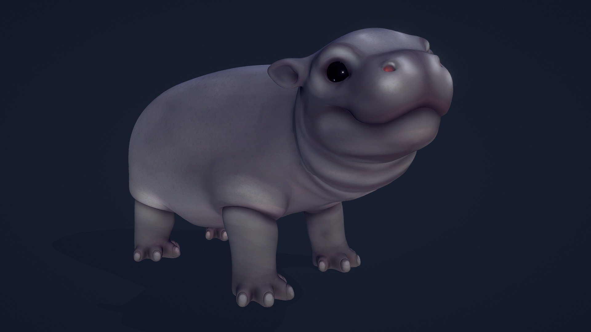 Pygmy Hippo - 3D model by Zyleck [a637291] - Sketchfab