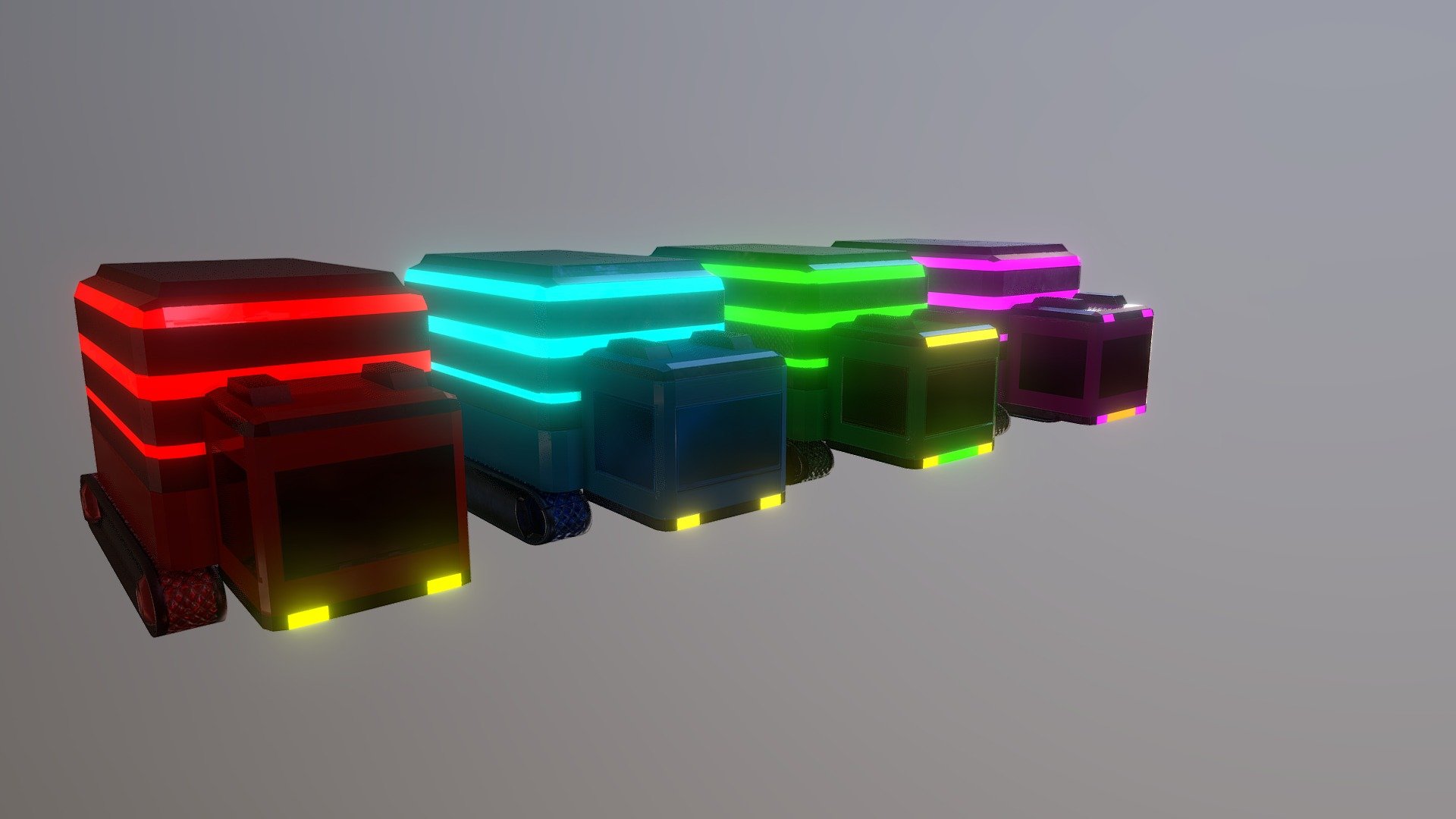 Trucks Neon - Buy Royalty Free 3D model by Gunnar Correa (@gunnarcorrea ...