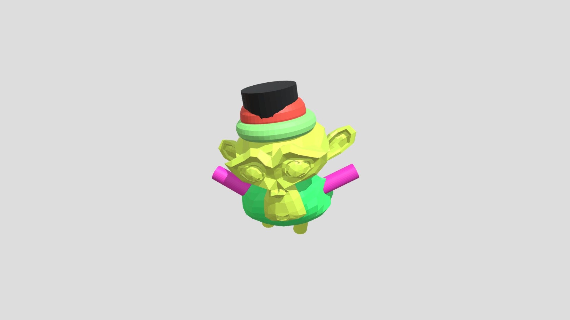 monki - Download Free 3D model by chanchanpengu [a638aea] - Sketchfab