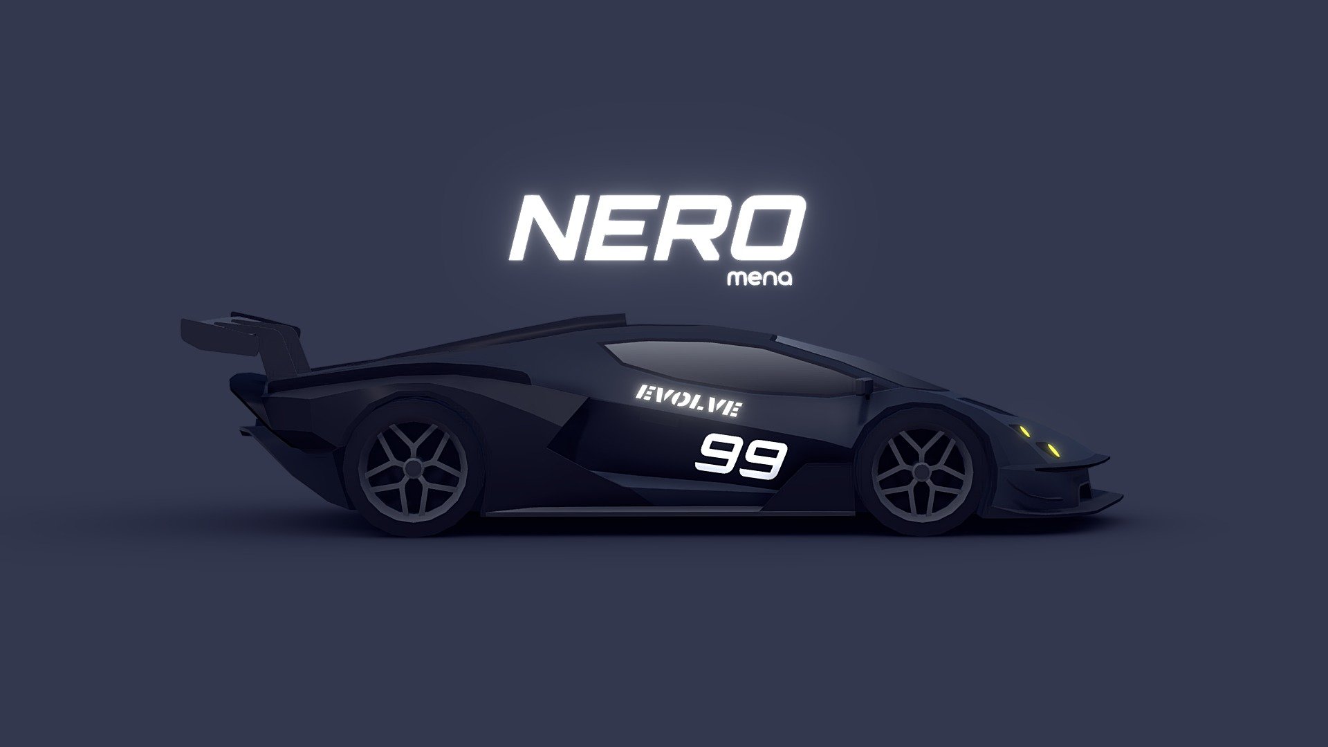 ARCADE: "Nero" GT Car - 3D model by Mena (@MenaStudios) [a639654 ...