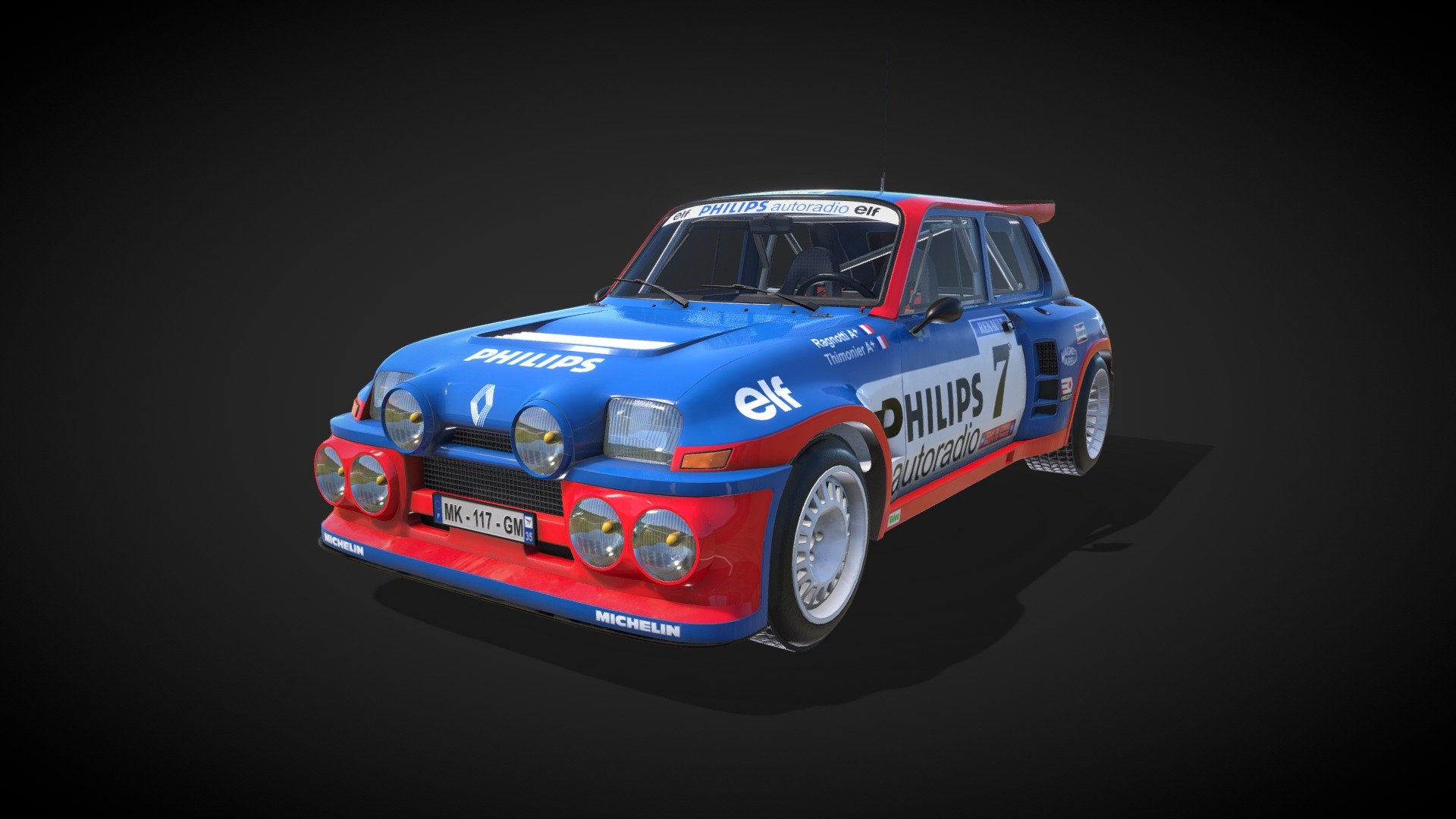 RENAULT MAXI TURBO R5 1980 - 3D model by maiwenkos [a63a37e] - Sketchfab