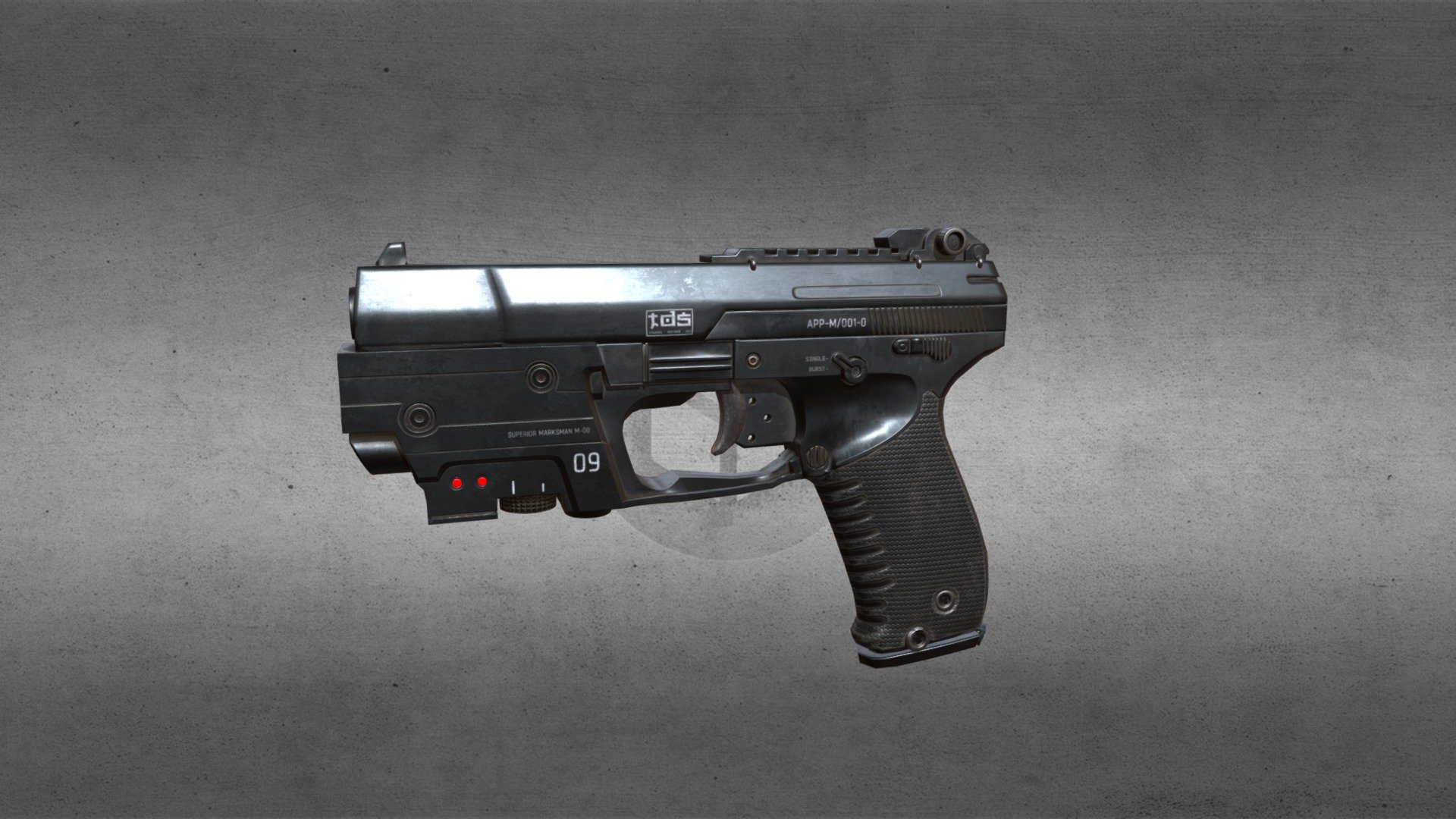 Syndicate gun WIP - 3D model by simsod [a63aab5] - Sketchfab