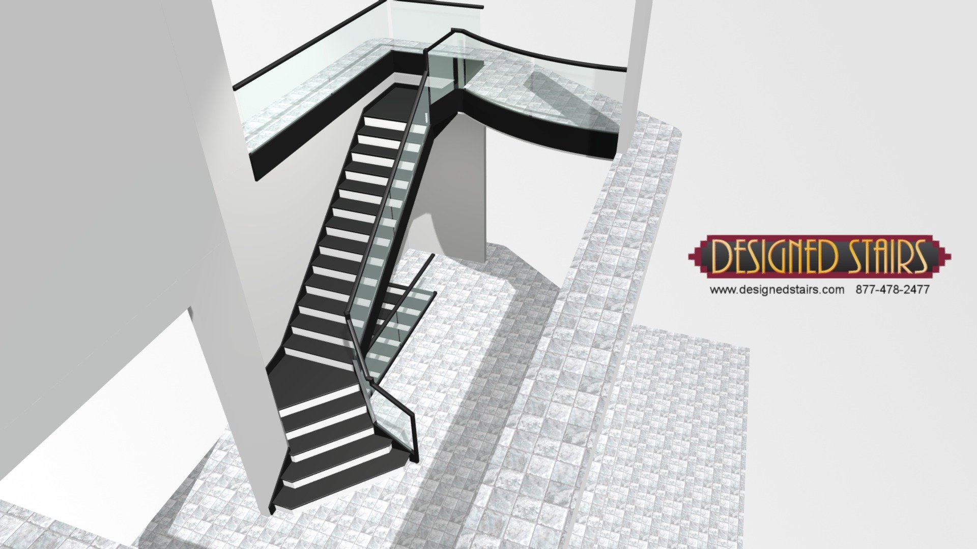 49903 front stairs - 3D model by designedstairs [a63d48b] - Sketchfab