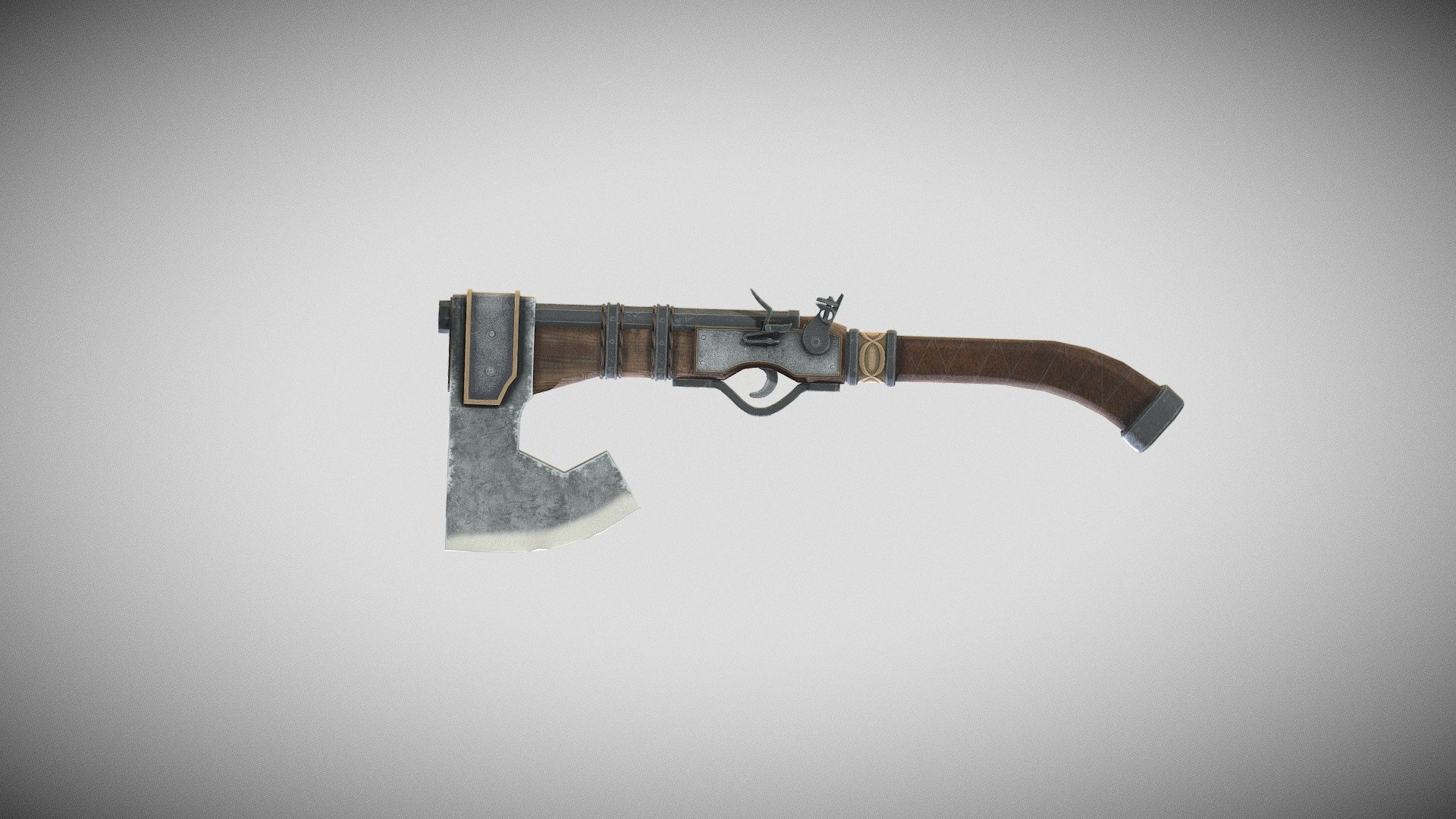axe gun - 3D model by Haron0 [a640cfb] - Sketchfab