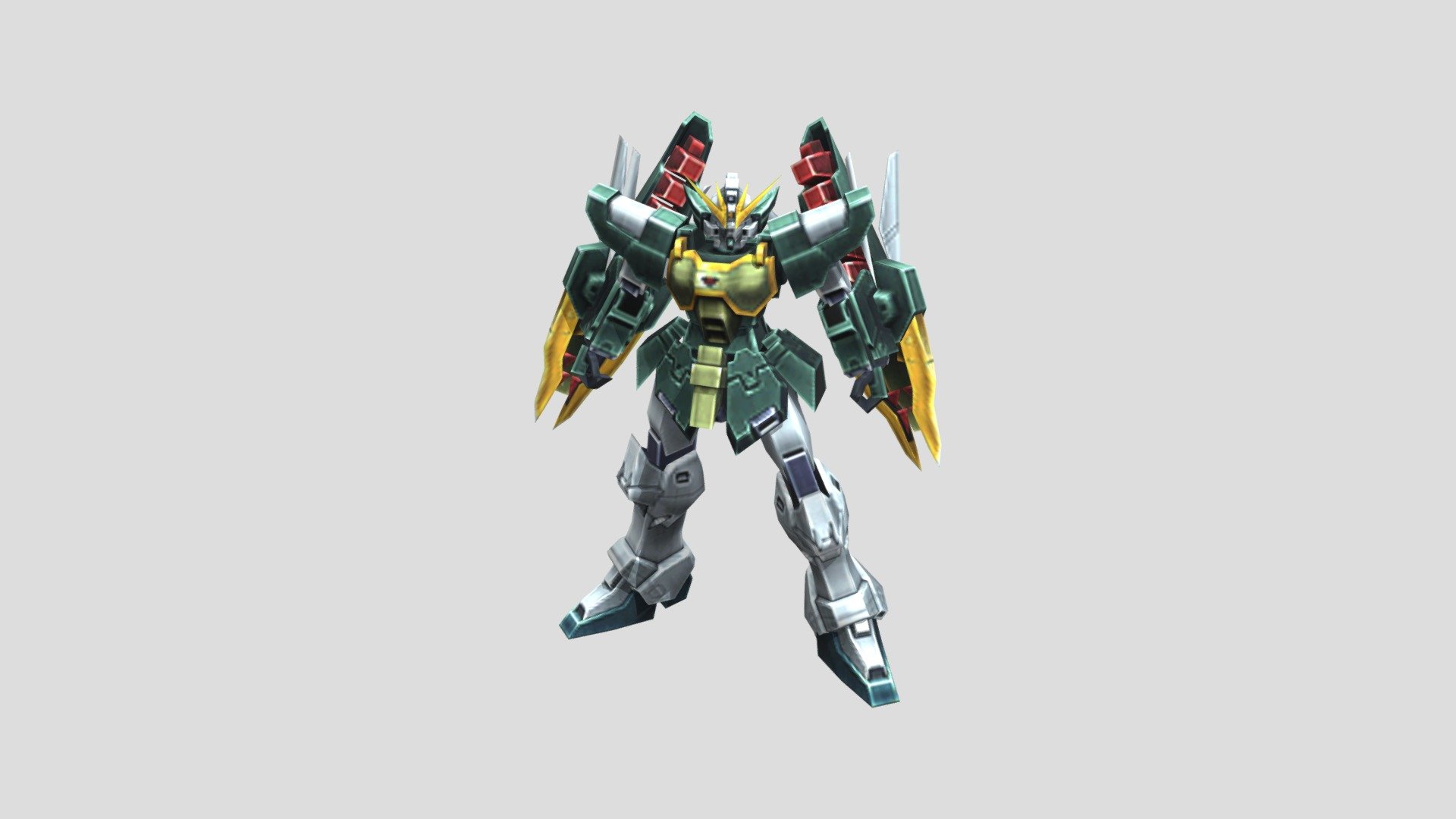 XXXG-01S-2 Gundam Nataku - Download Free 3D model by Tigerar1 ...