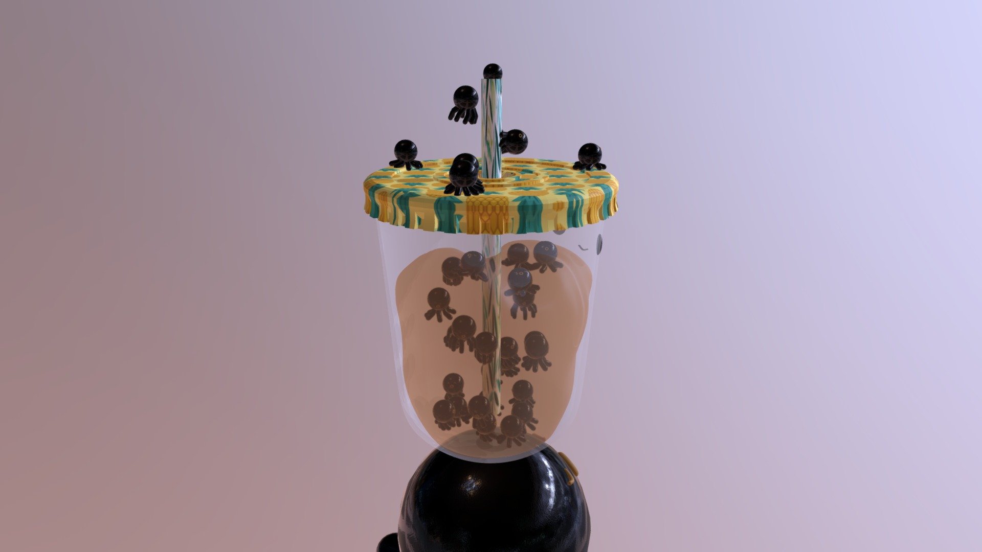 Bubble MilkTea - Download Free 3D model by wing翼 (@wing1642) [a64309f ...