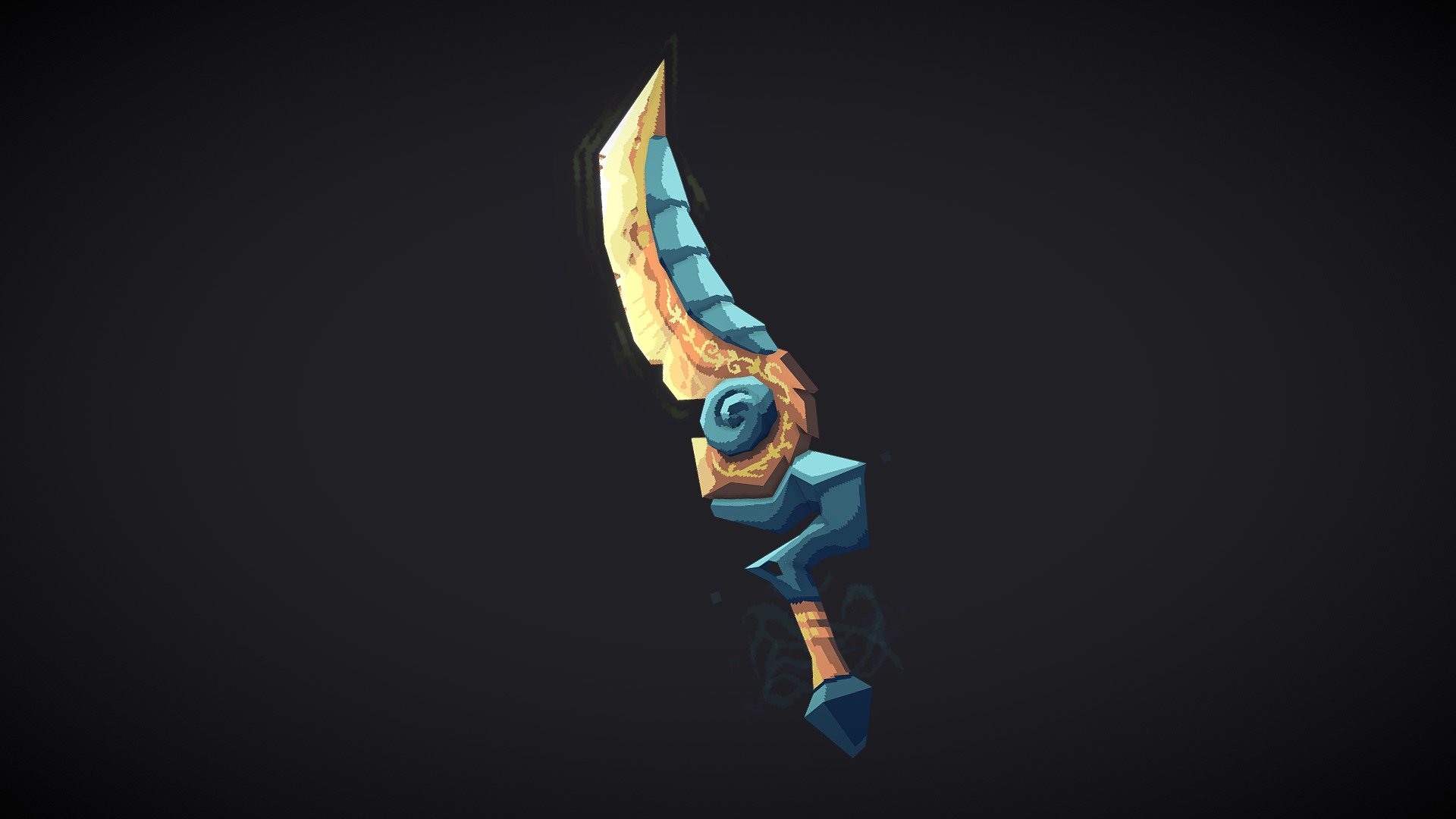 Shell Sword - 3D model by Wacky (@wackyblocks) [a643400] - Sketchfab