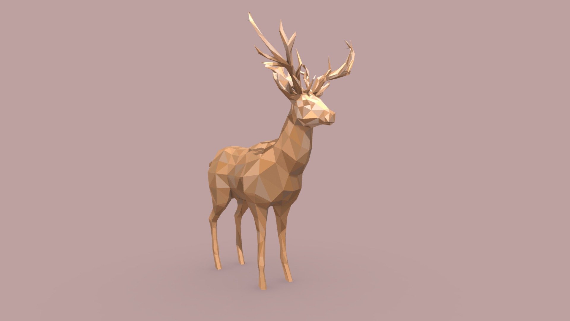 Low Poly Deer - 3D model by Heaney_3D (@thomasheaney) [a646fb0] - Sketchfab