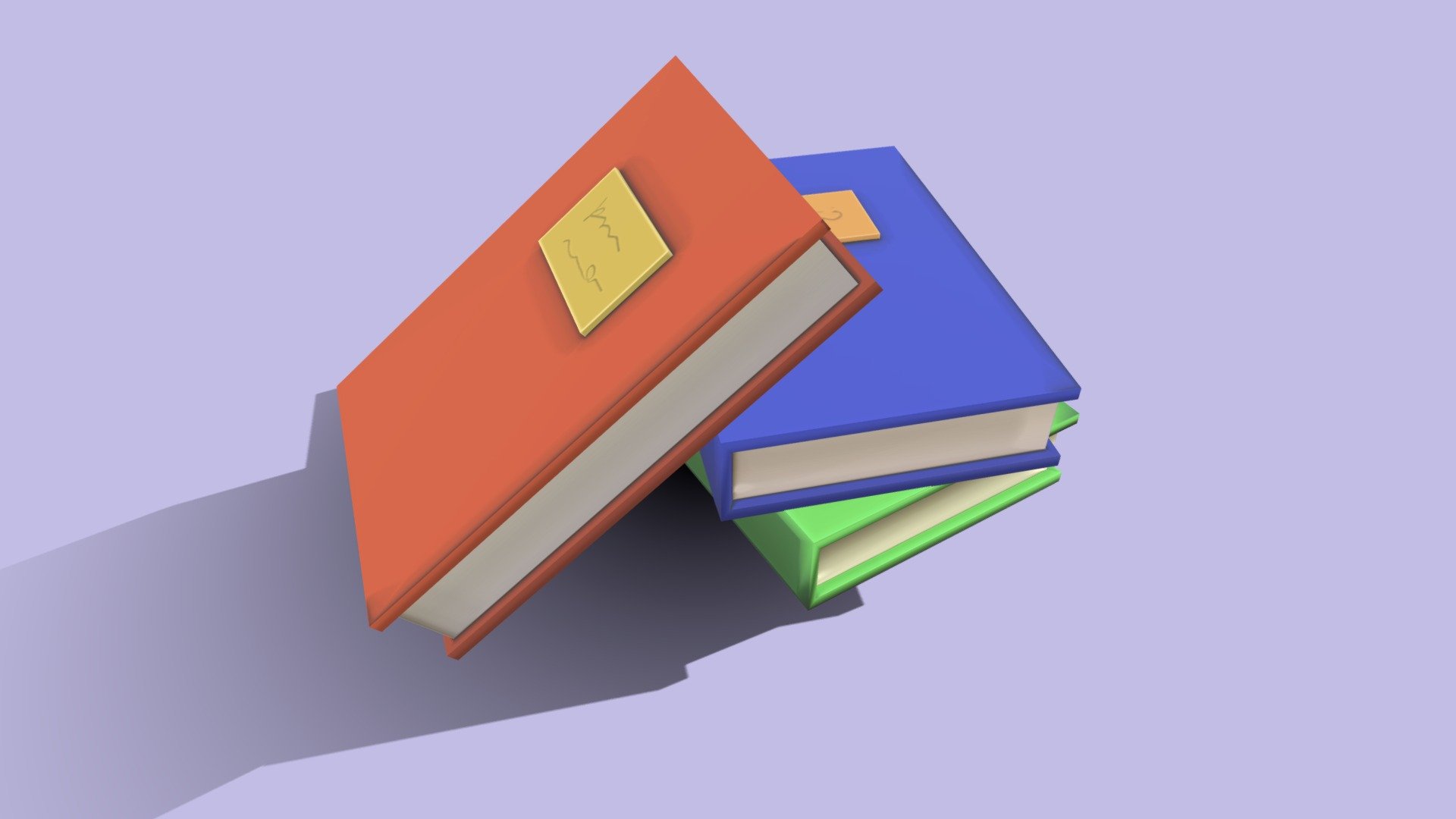 Books - 3D model by ClaudiaQ (@clquirosg) [a6472f7] - Sketchfab