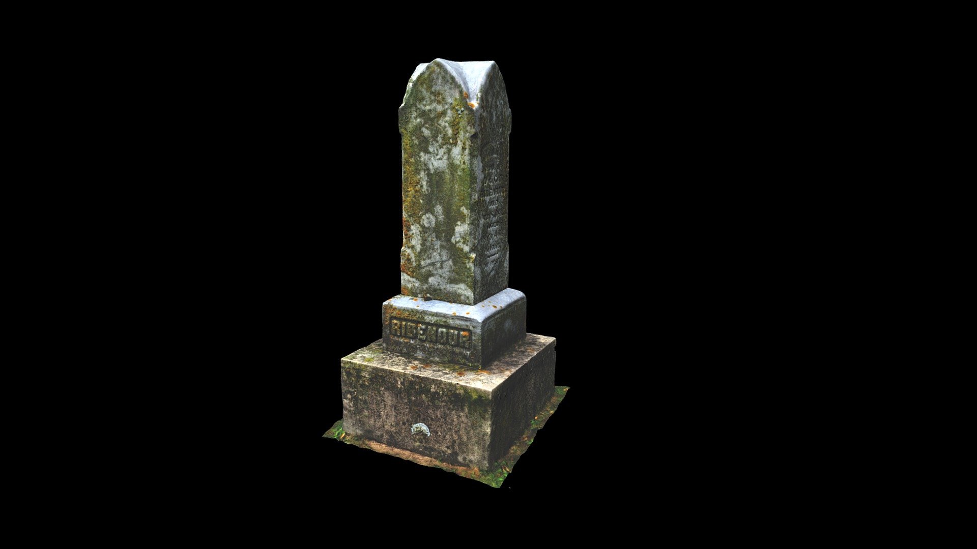 Ridenour Grave Monument La Crosse, WI. - 3D model by HazelDanneil ...