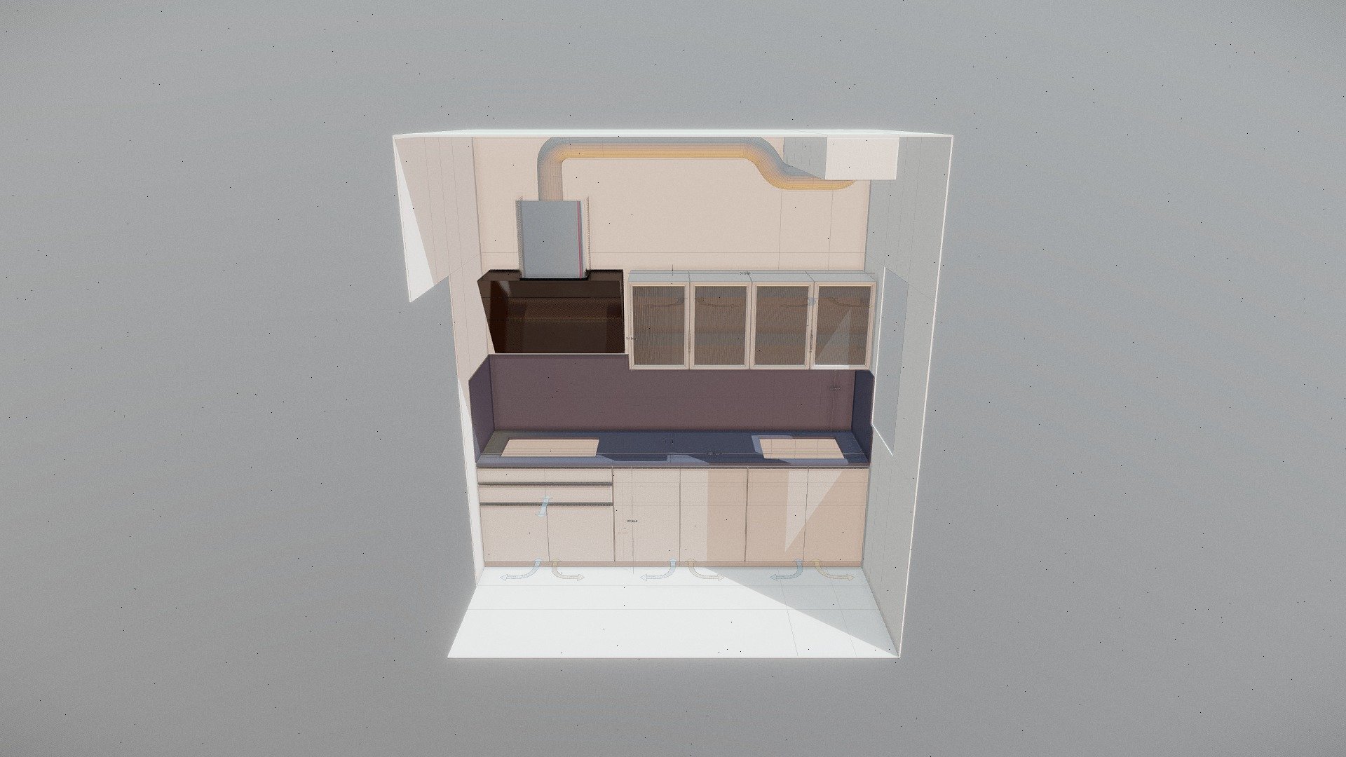 Kitchen Cabinet - Download Free 3D model by hridoycufl [a64a901 ...