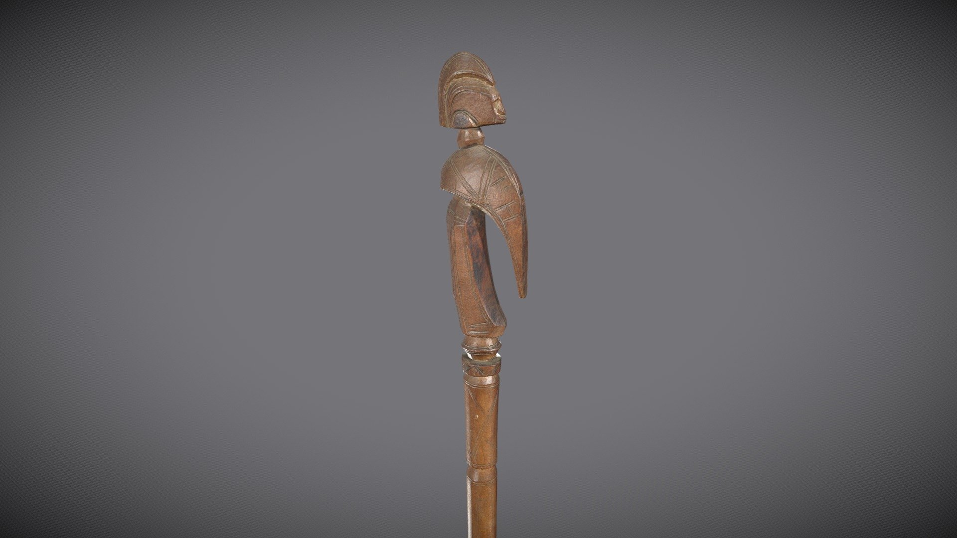Canne Kanahabi en bois - Download Free 3D model by Alienor.org, Conseil des musées (@alienor.org ...