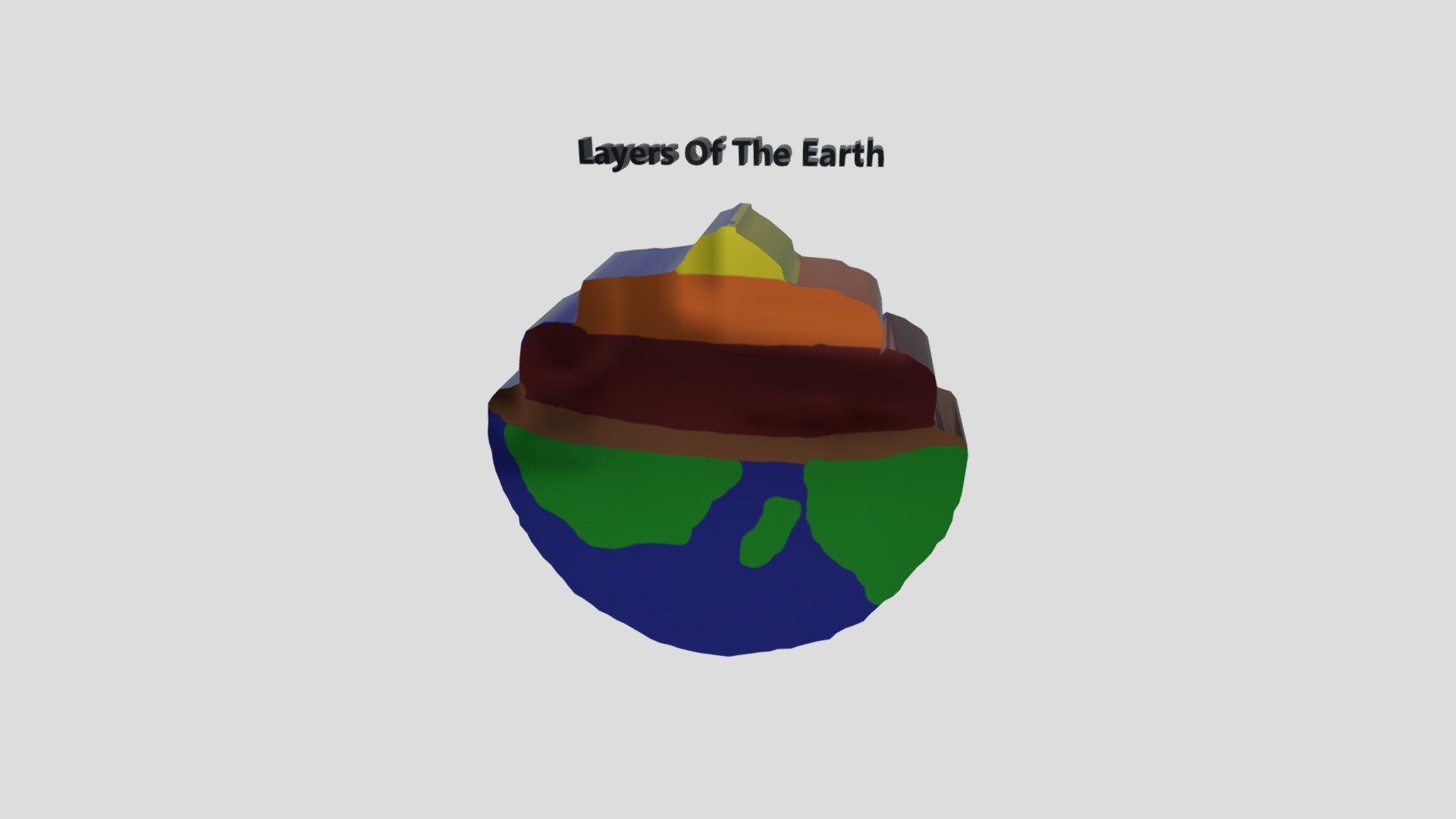 lapisan bumi - 3D model by cindyanggrela [a64ecdc] - Sketchfab