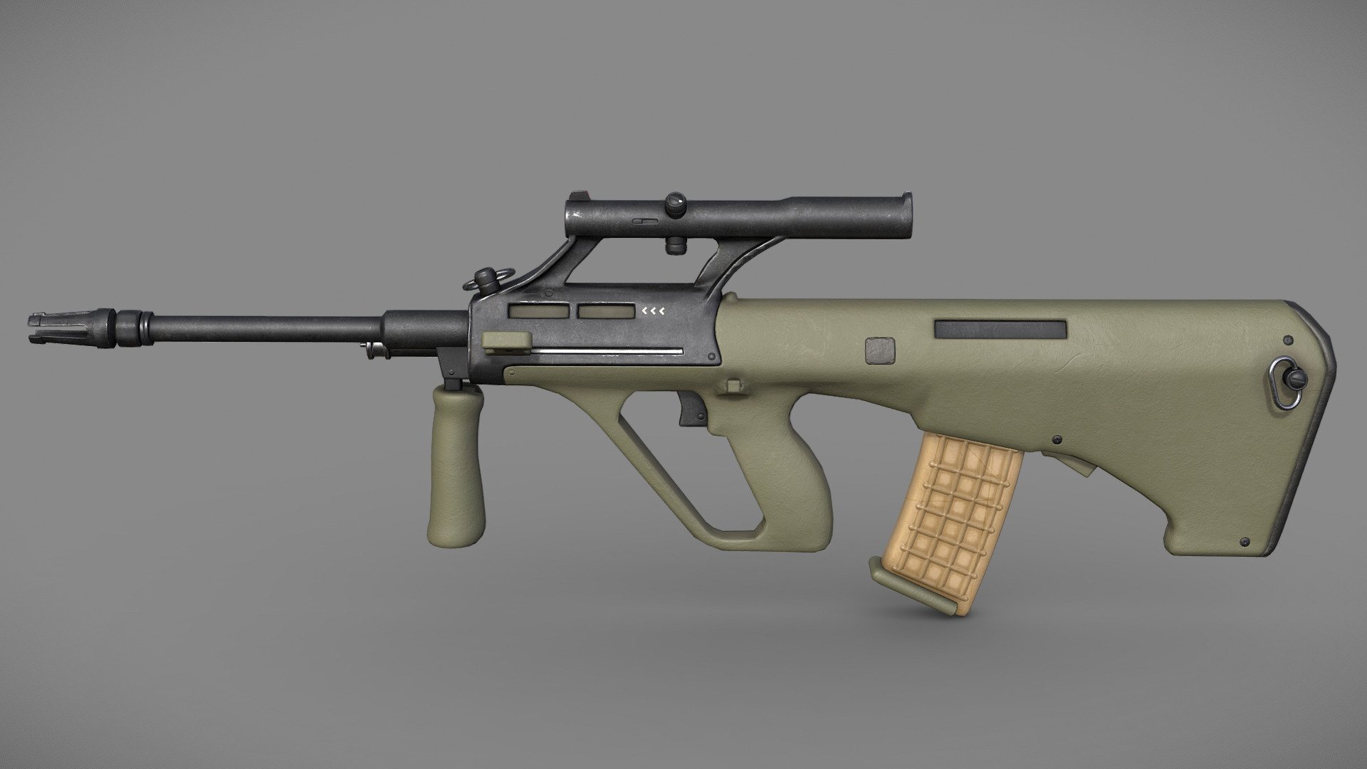 Bullpup Assault Rifle - Steyr AUG - Game Ready - Buy Royalty Free 3D ...