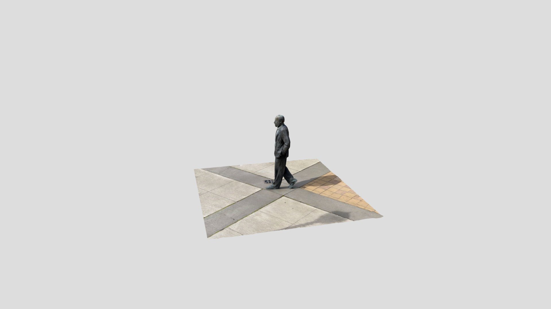 Walking Man Statue - Download Free 3D model by mechaghost [a651abc ...