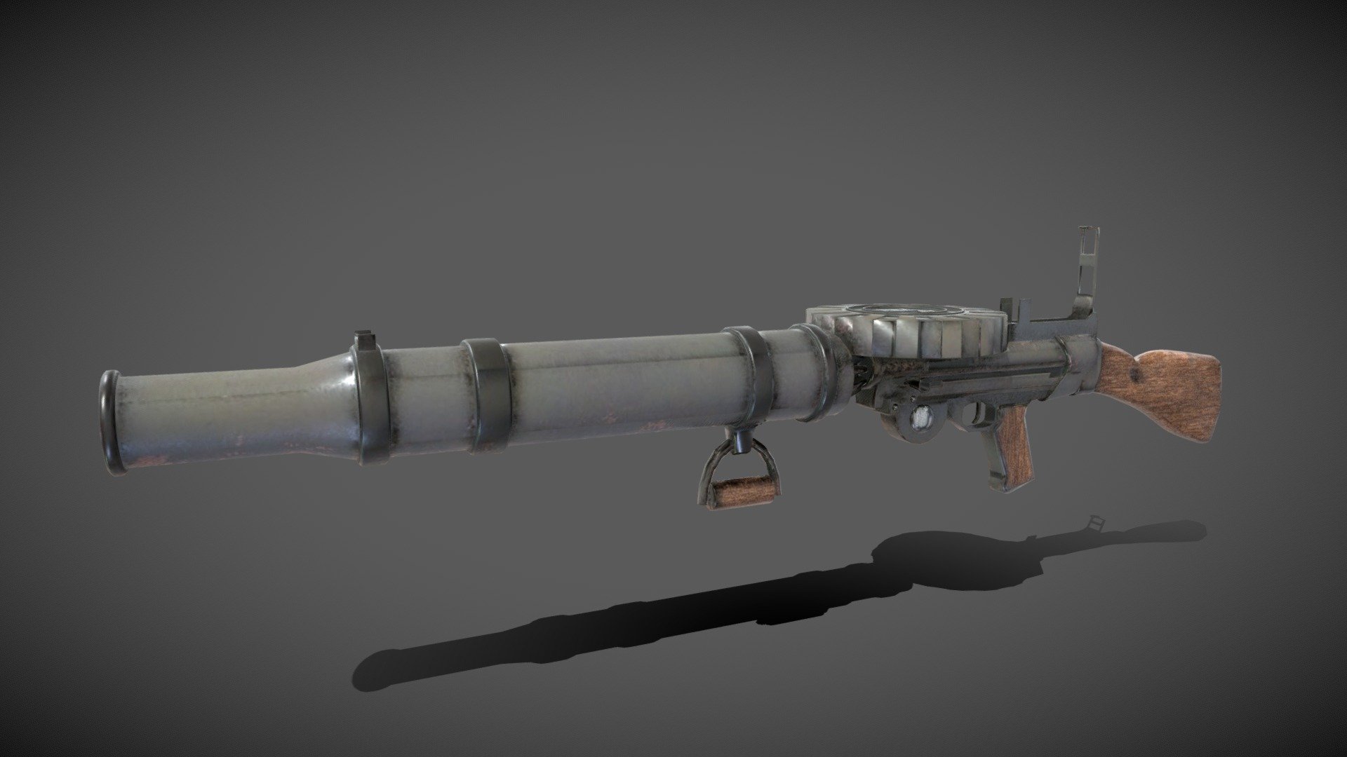 Lewis gun - 3D model by Coconut (@tomas.anglim.811) [a6571e3] - Sketchfab