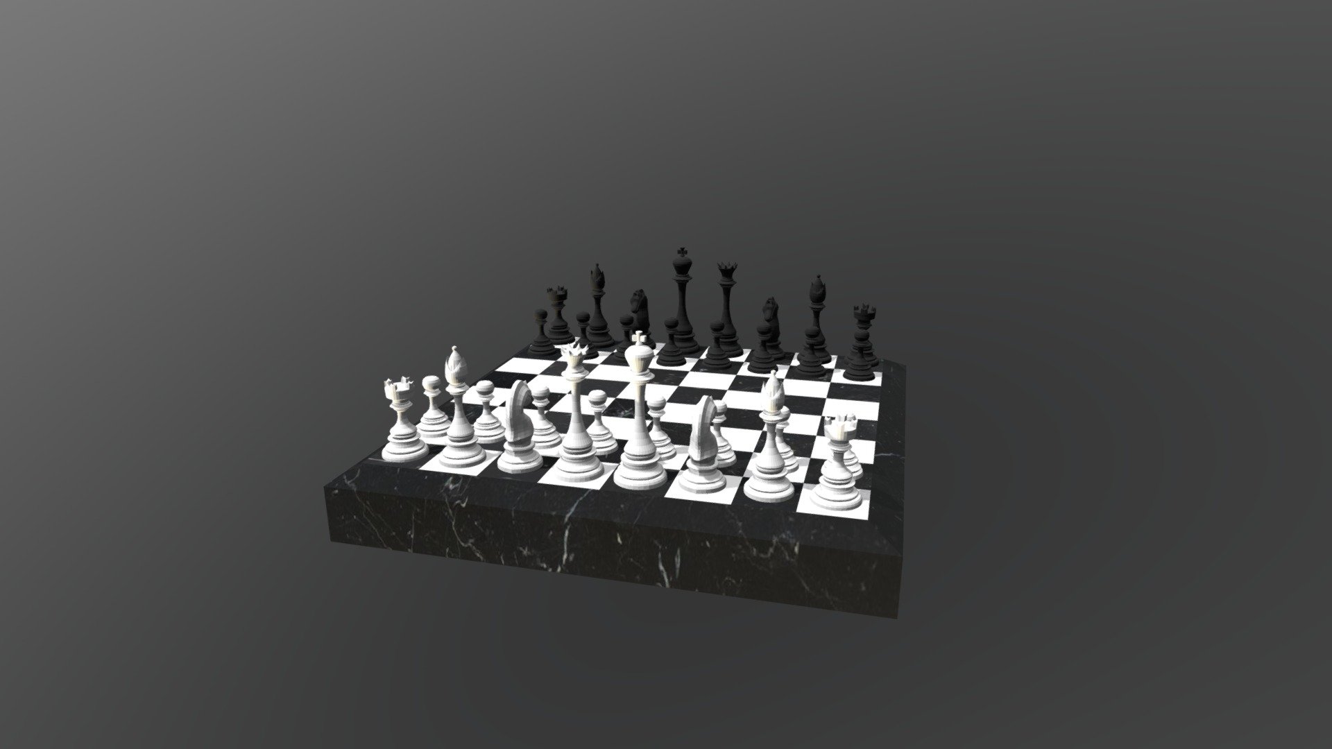 Marble Chess Board - 3D model by AVahlstrom [a658f34] - Sketchfab