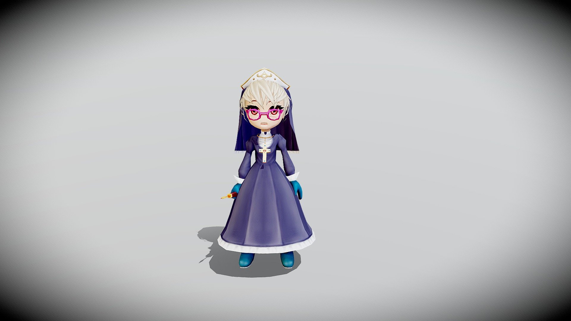 Hero Nunchaku Nun - Buy Royalty Free 3D model by Fun3Dart (@hinako078 ...