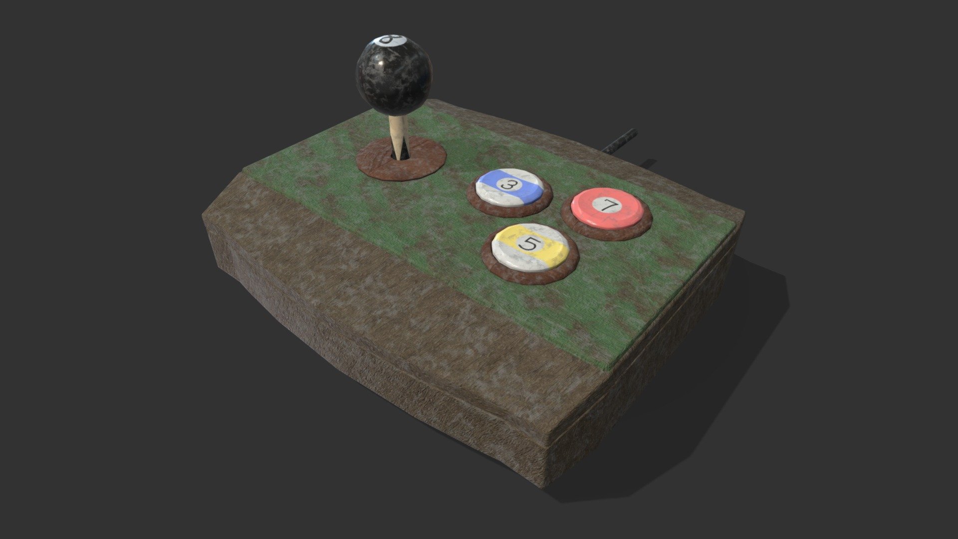 AAC202 A2 Arcade Stick - 3D model by taylorcampbell [a65cdc1] - Sketchfab