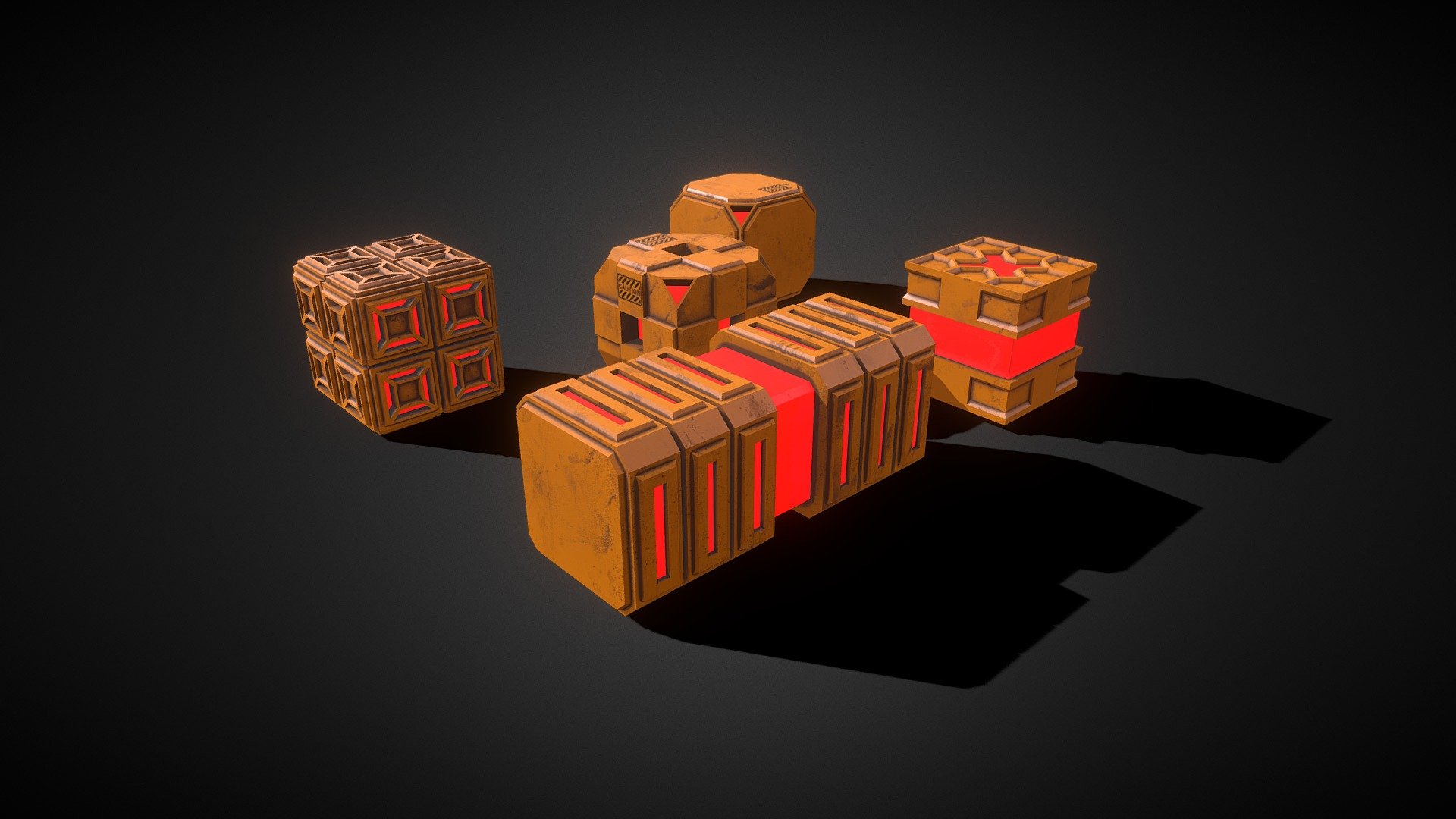 Sic- Fi Box Collection Plastic (Part Two) - Buy Royalty Free 3D model ...