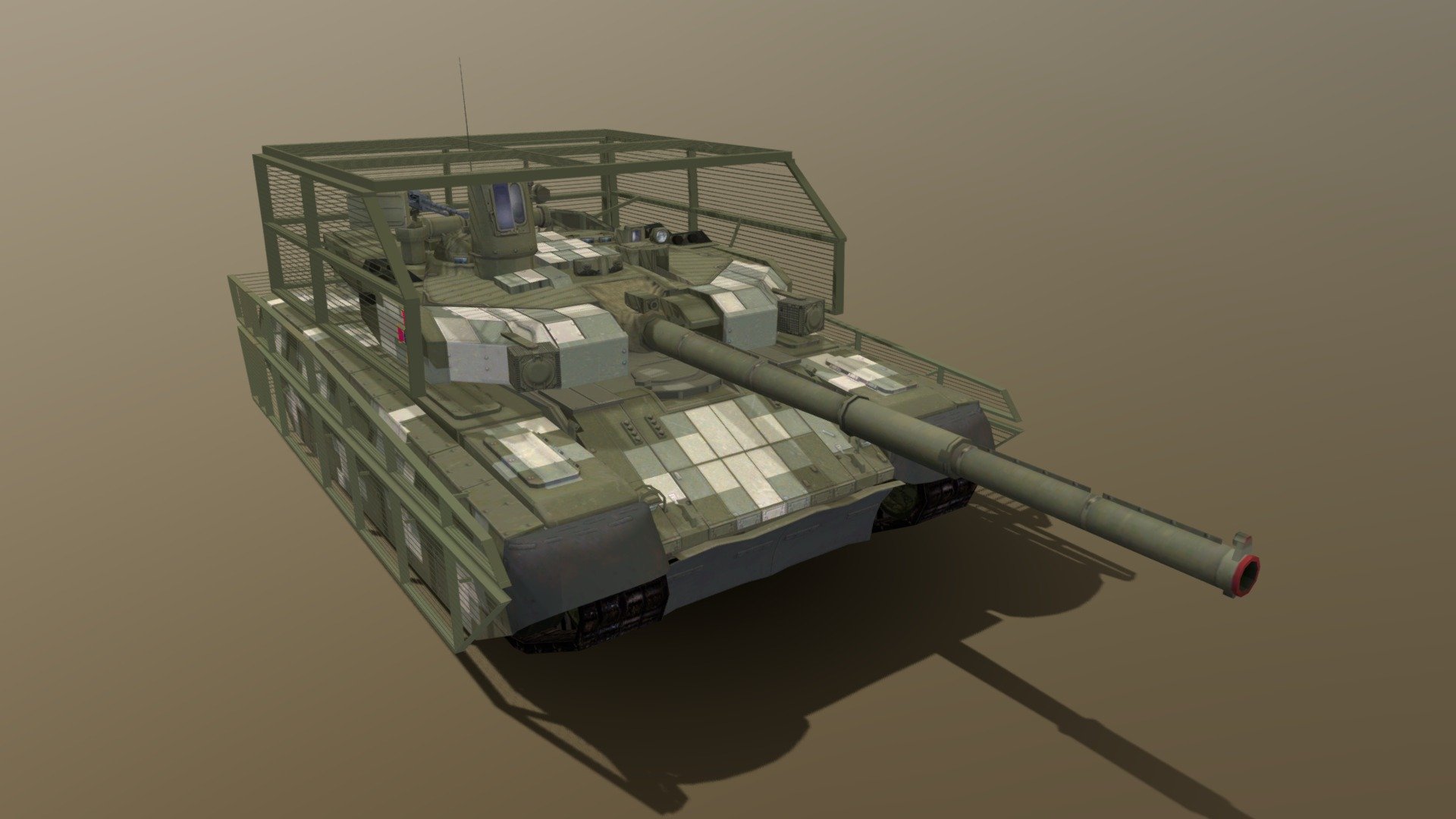 T-84BM with cope cage armor - Download Free 3D model by 42manako ...
