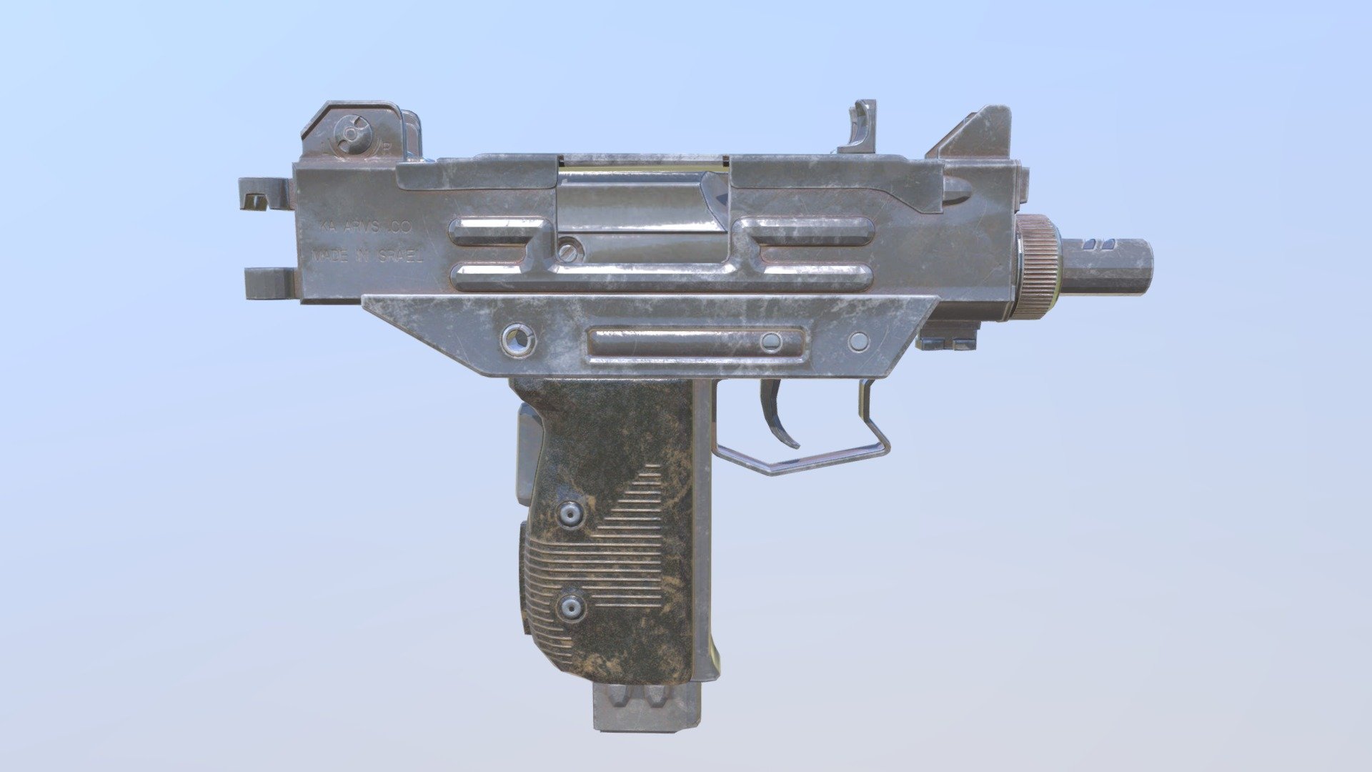 UZI - 3D model by halloweeks [a660a40] - Sketchfab