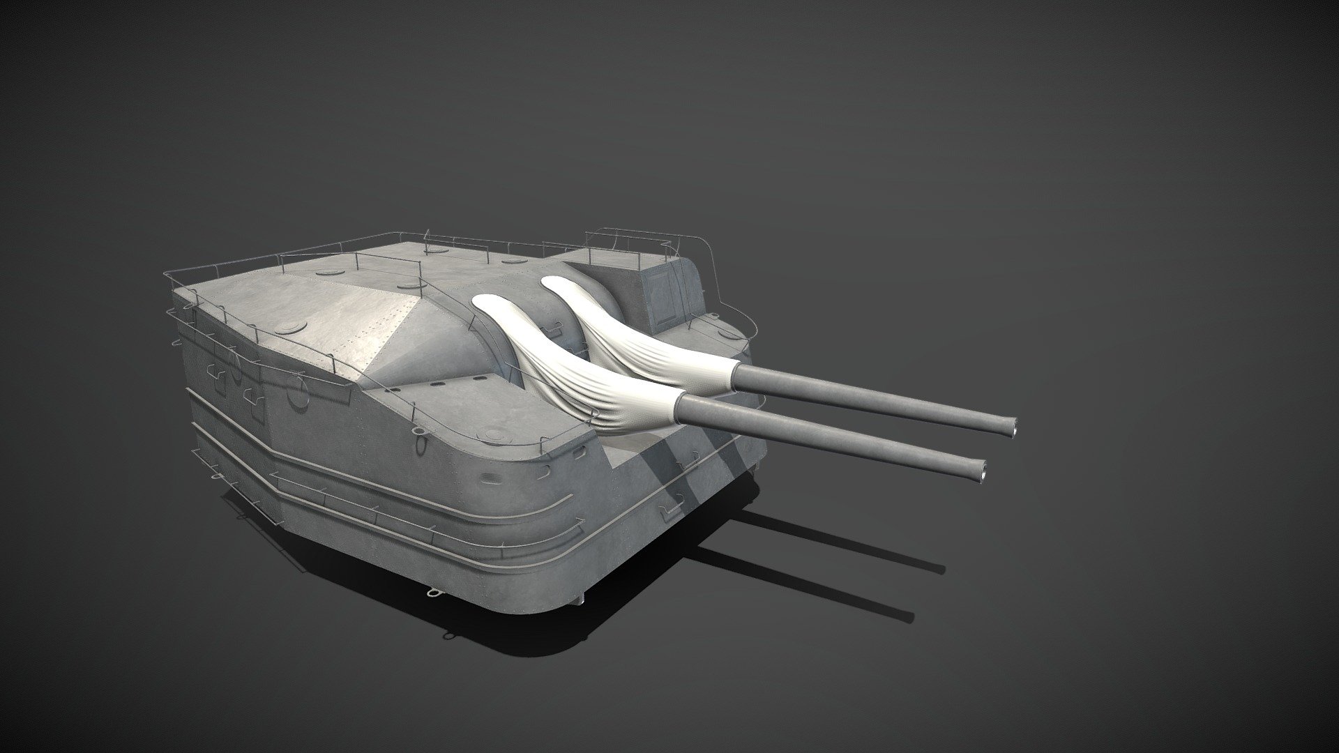 12.7 cm/50 (5") 3rd Year Type - Twin D - Download Free 3D model by ThomasBeerens [a663db5 ...