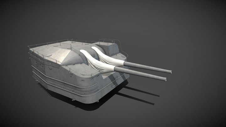 Naval-gun 3D models - Sketchfab