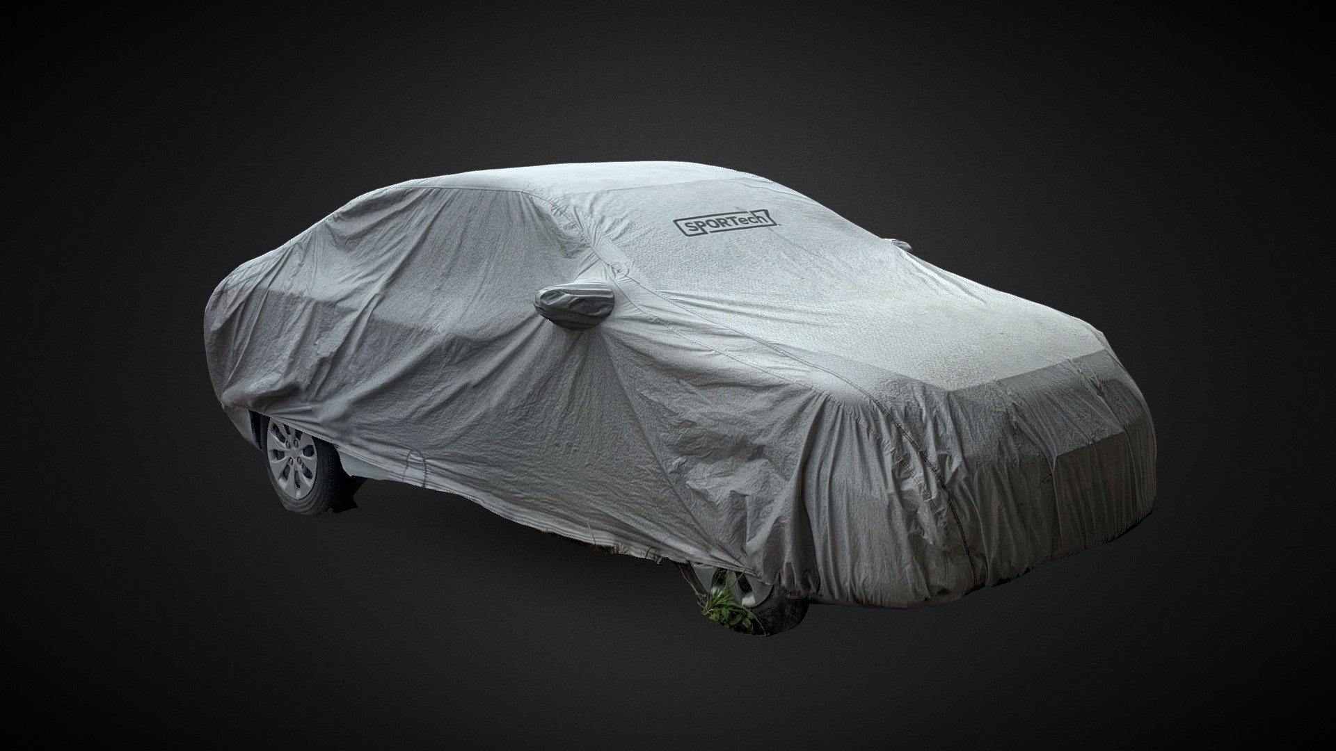 Car Covered With Gray Cloth 2 - Download Free 3D model by Alben Tan ...