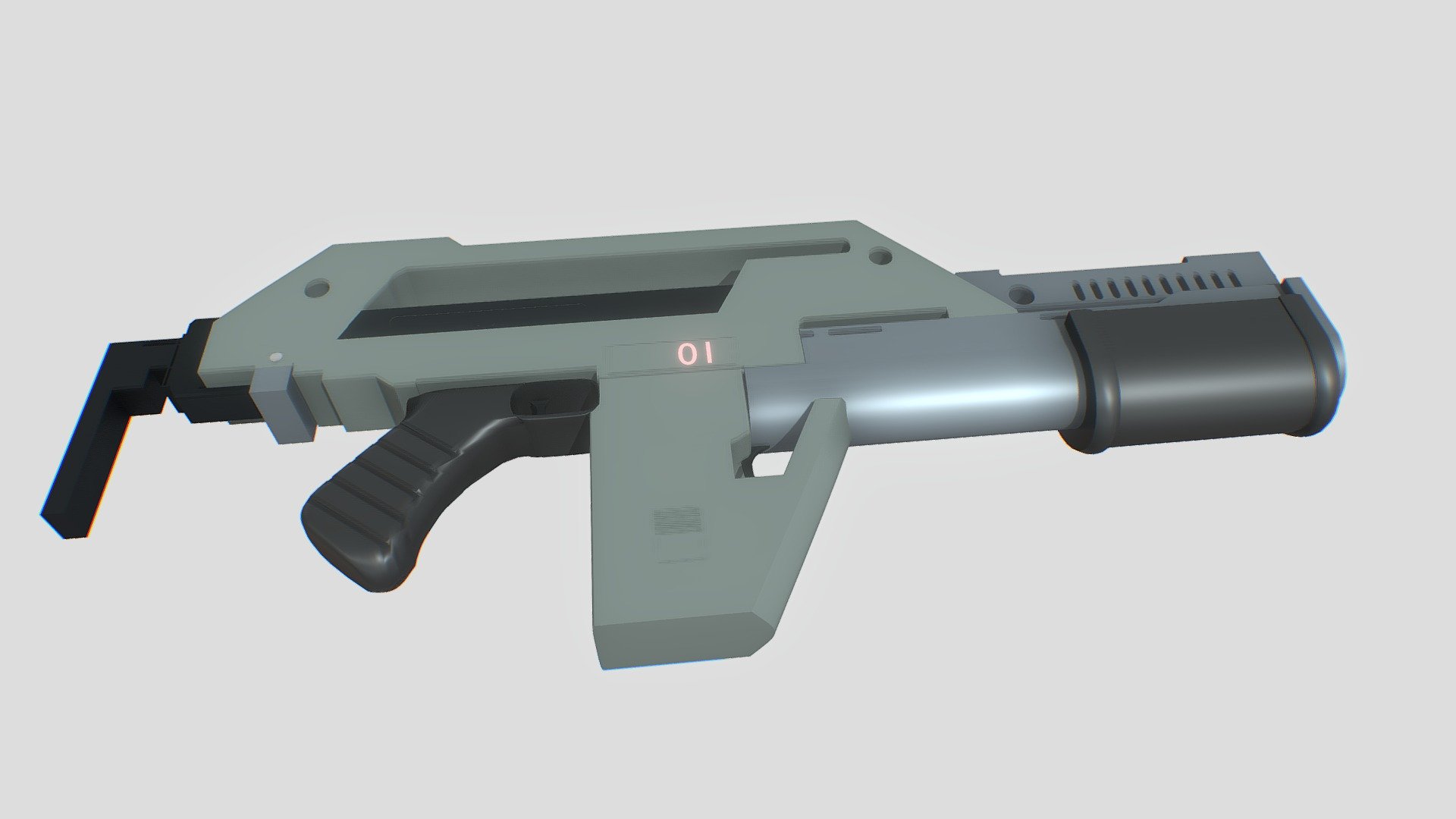 Pulse Rifle - Download Free 3D model by brq327 [a66bd0f] - Sketchfab