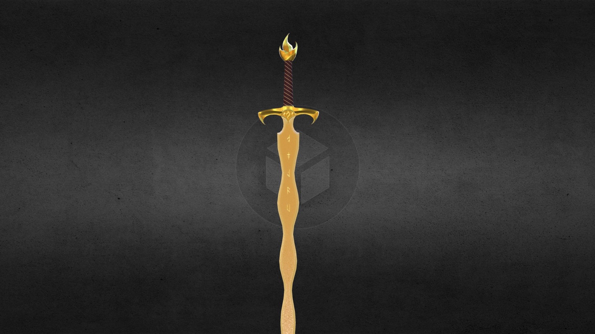 Flaming Sword - 3D model by Brandon (@3dgman84) [a66cb88] - Sketchfab