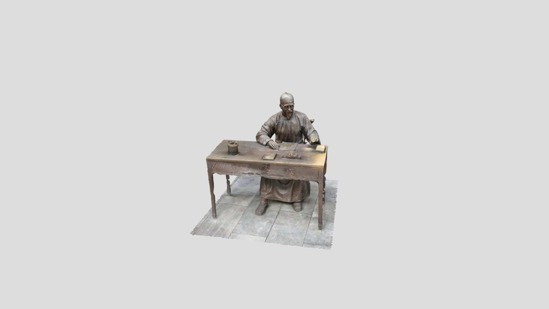 Sculpture of an ancient Doctor in Beijing - 3D model by Dr. Beuck ...