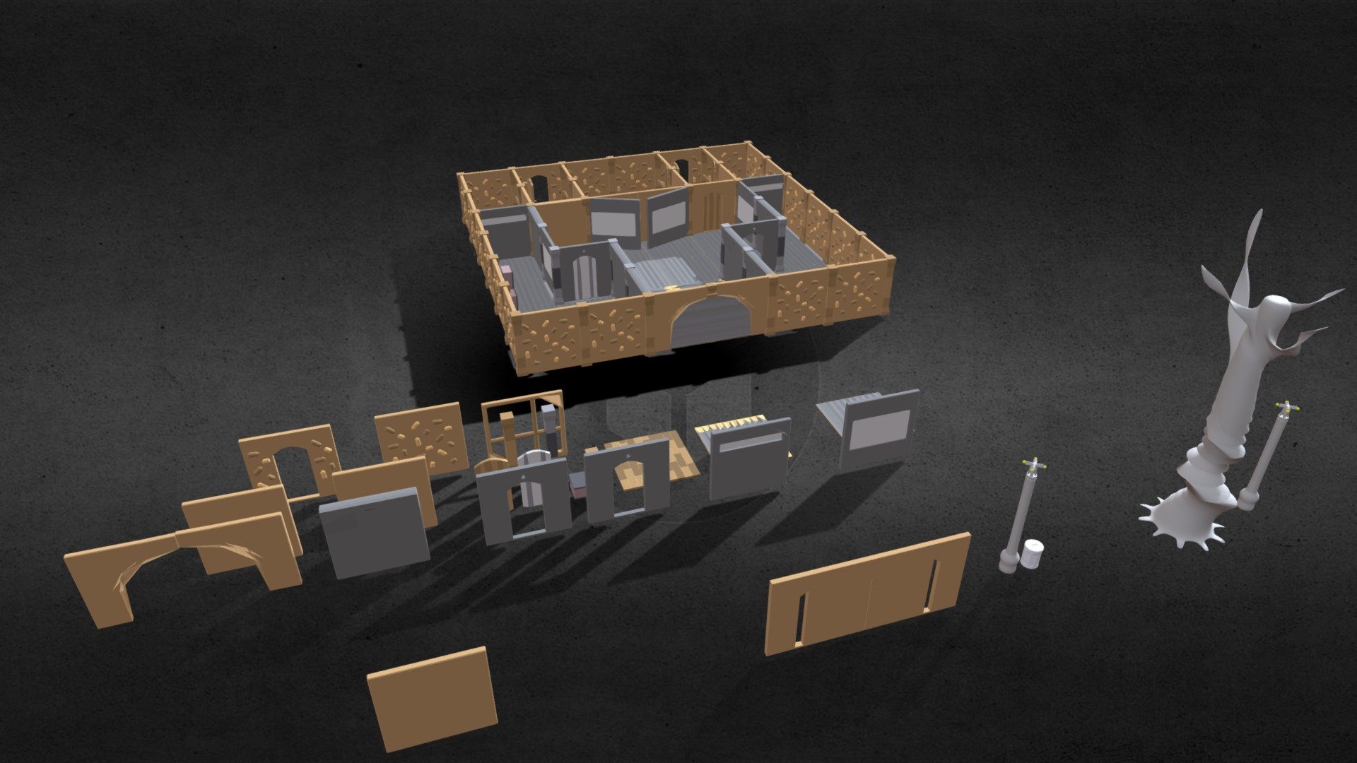 low poly abandoned facility - Download Free 3D model by okthencool ...
