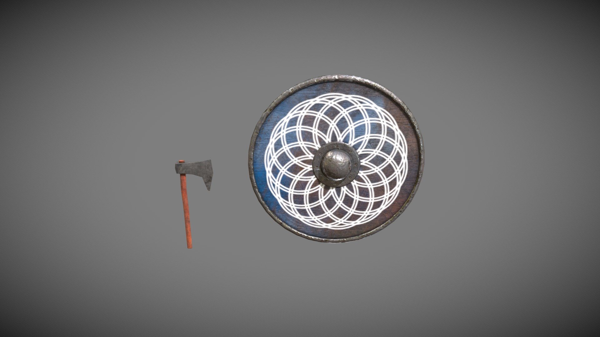 Shield - 3D model by Alex Inkster (@Archiebald2598) [a670f13] - Sketchfab