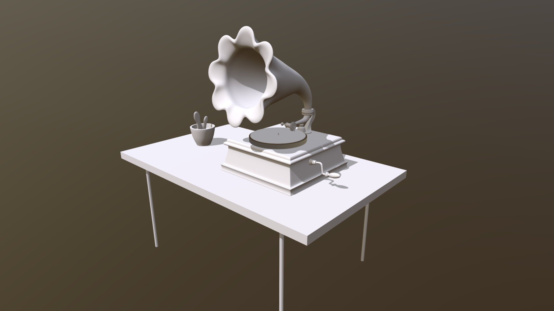 Gramophone - classic - 3D model by ainurabagitova [a673520] - Sketchfab