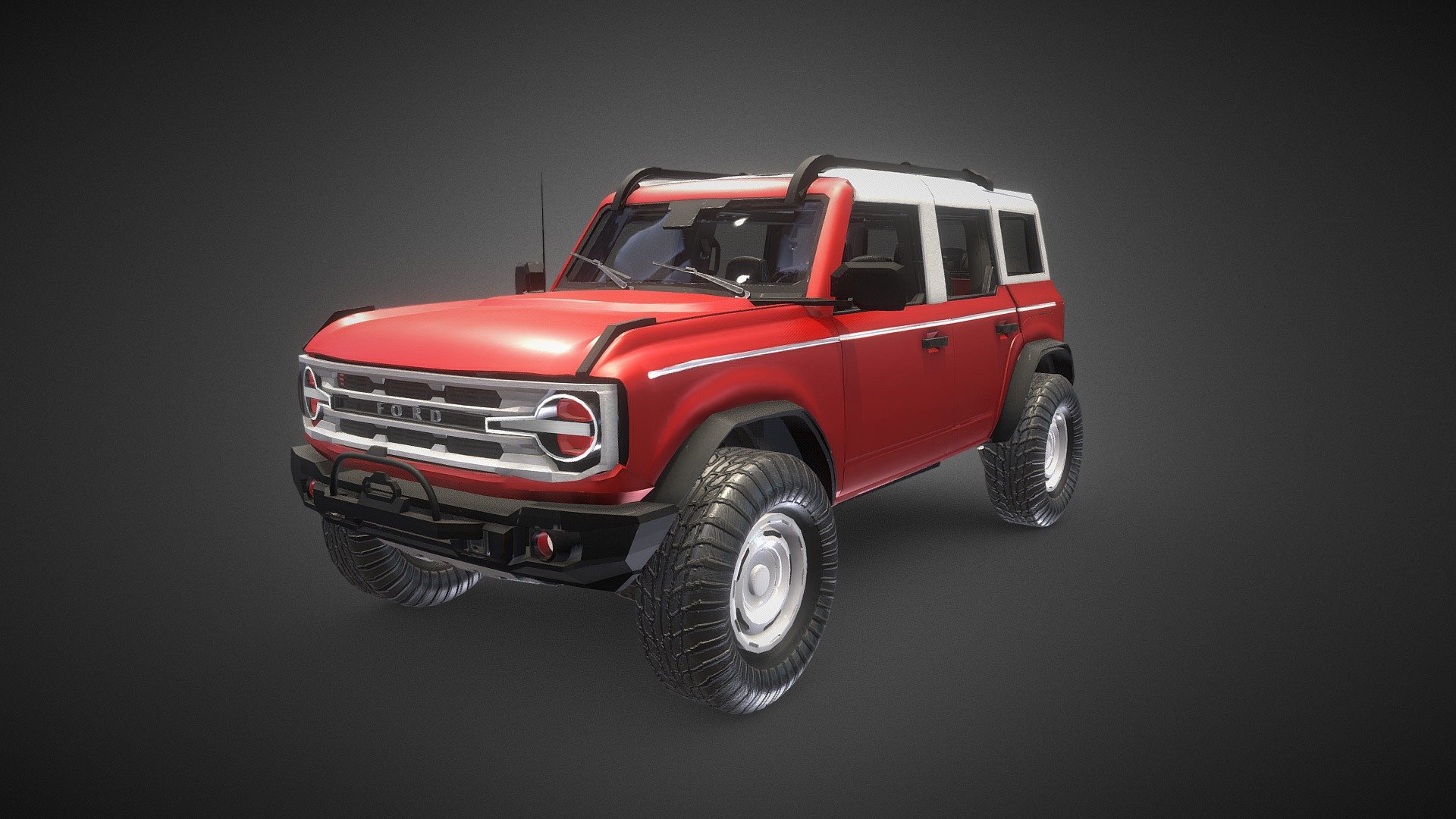 Ford Bronco (Red) - Buy Royalty Free 3D model by neshallads [a678088 ...