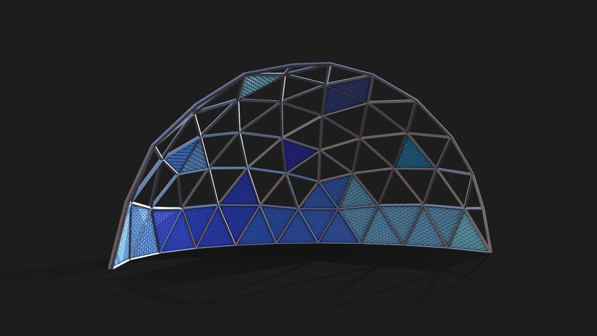 Tent Canopy - Geo Dome Quarter - Download Free 3D model by MozillaHubs ...