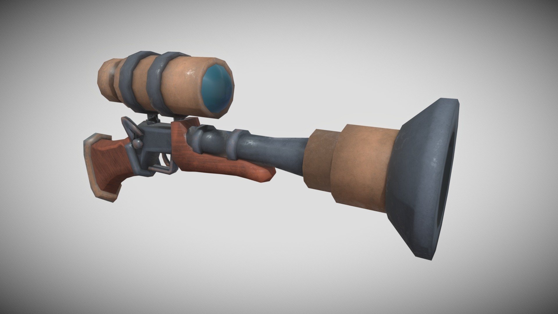 Stylized Scoped Rifle - 3D model by Kaan Celik (@celikkaan292) [a679b44 ...